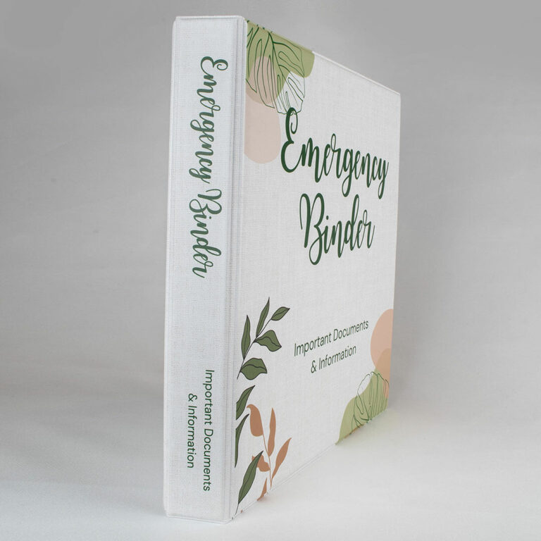 Emergency Binder - Tabbing Services Ltd